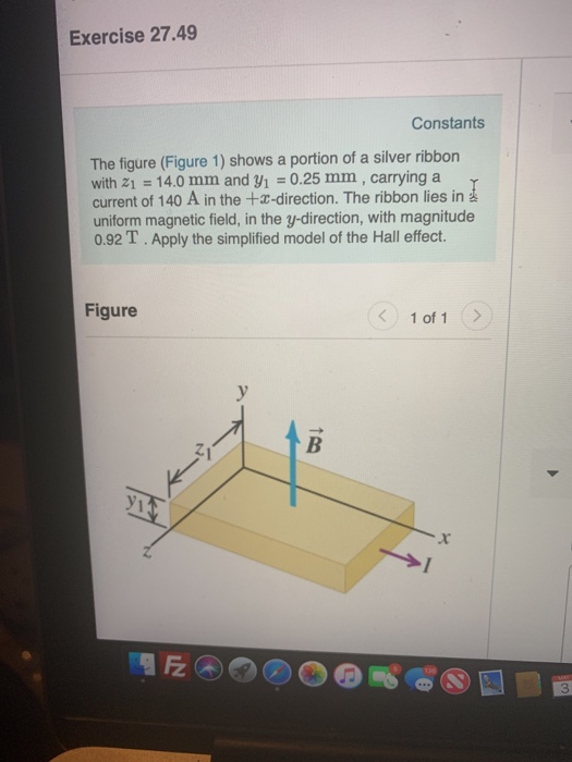 Solved PartA there are 5.80x1028 free electrons per cubic | Chegg.com