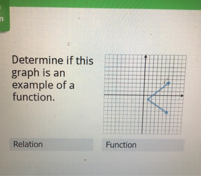 Solved Determine if this graph is an example of a function. | Chegg.com