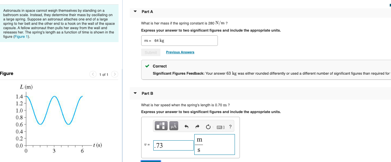 Solved Astronauts in space cannot weigh themselves by | Chegg.com