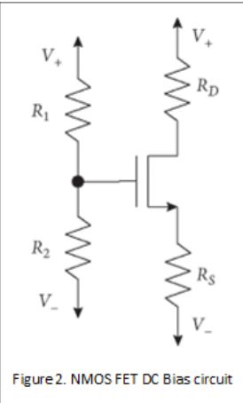 Solved Figure 2. ﻿NMOS FET DC Bias circuitFor 2N7000 ﻿in | Chegg.com