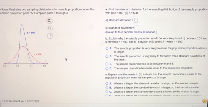 Solved a. Find the standard deviation for the sampling | Chegg.com