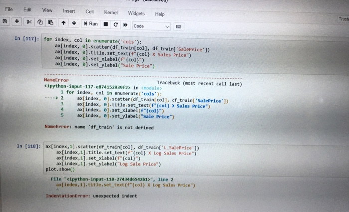 Solved this is my code to predict a housing price based on | Chegg.com