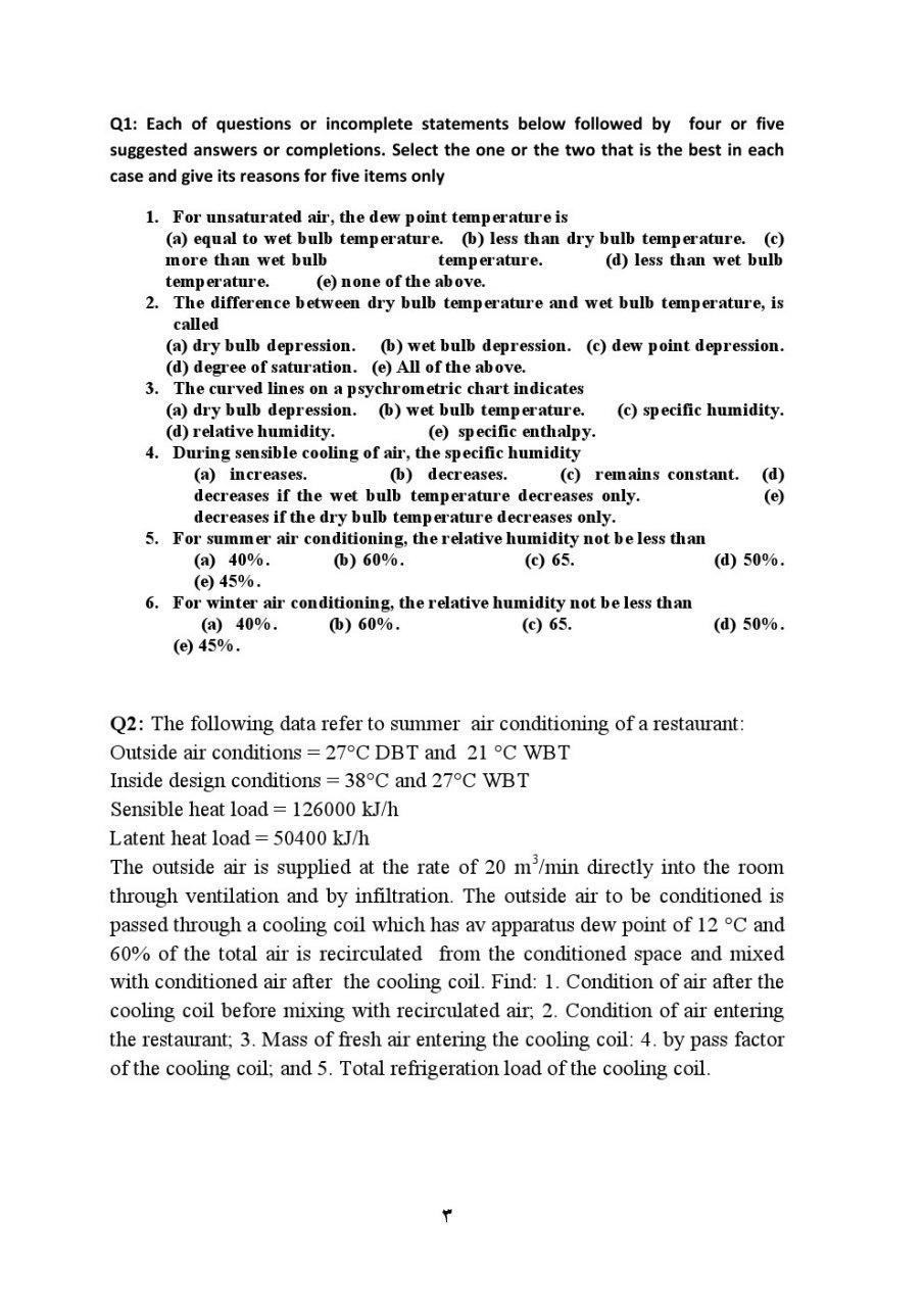 Solved Q1: Each of questions or incomplete statements below | Chegg.com