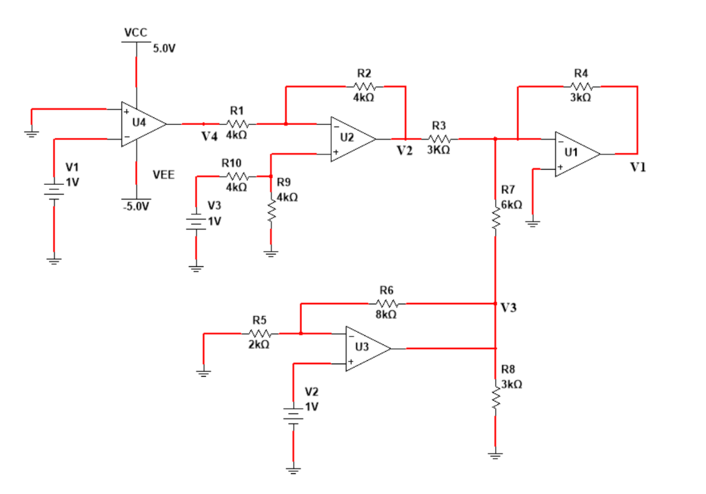 Solved The answer for V2 is -5 V. Please show me how to get | Chegg.com
