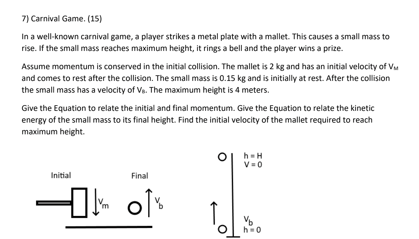 Solved 7) Carnival Game. (15) In a well-known carnival game, | Chegg.com