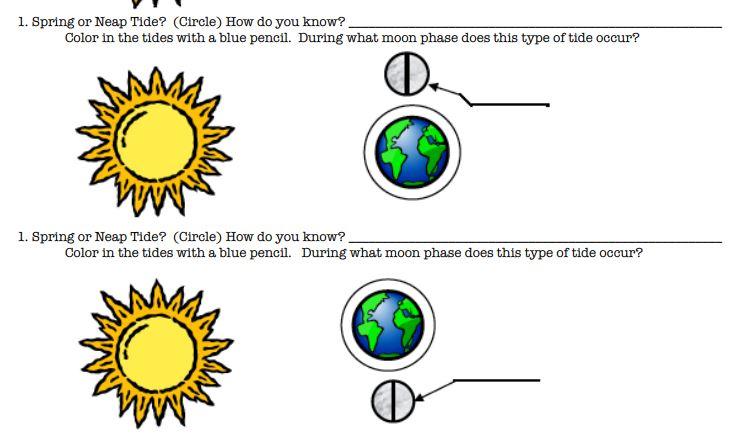 Solved 1. Spring or Neap Tide? (Circle) How do you know? | Chegg.com