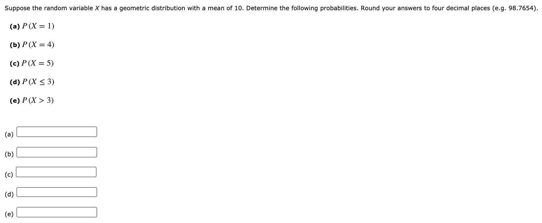 Solved Suppose the random variable X has a geometric | Chegg.com