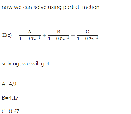 Solved now we can solve using partial fraction | Chegg.com