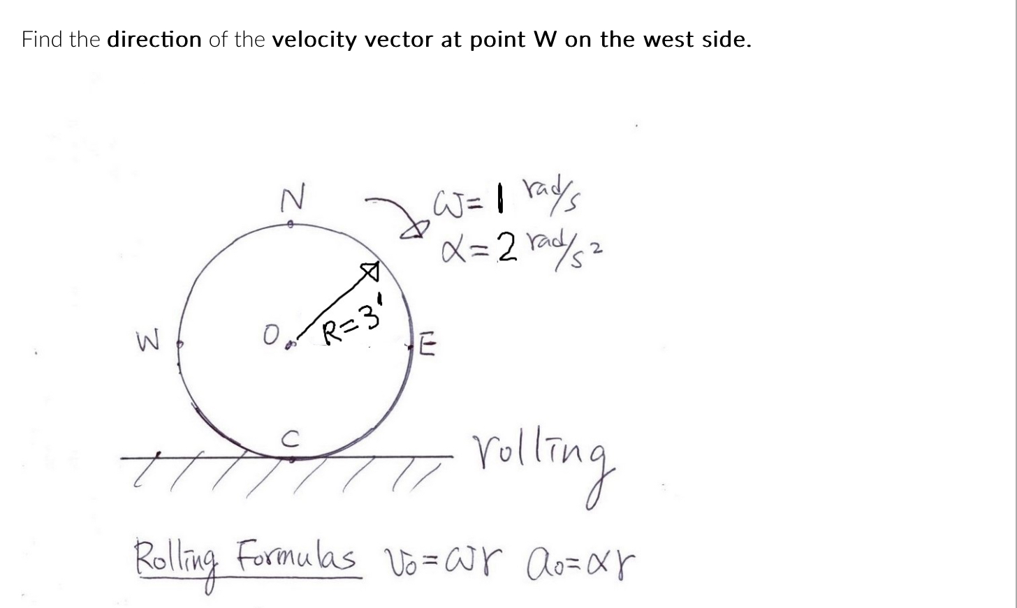 Solved Find the direction of ﻿the velocity vector at ﻿point | Chegg.com