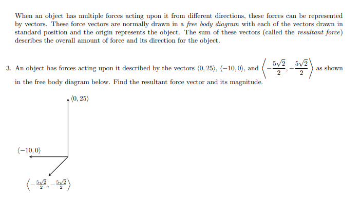 Solved When an object has multiple forces acting upon it | Chegg.com