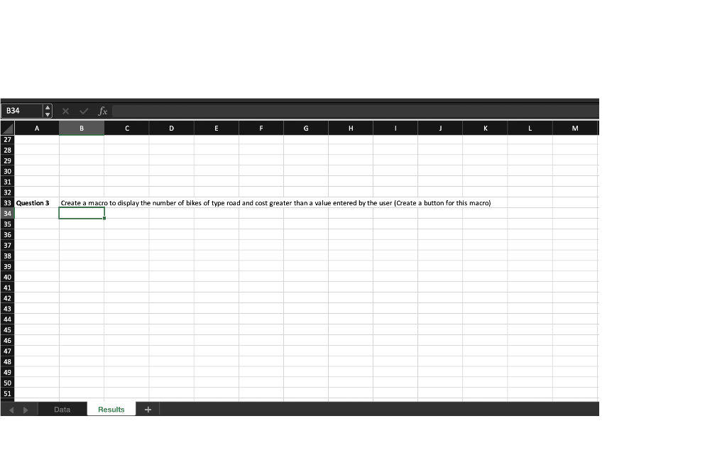 Solved Bus308: Excel Macro Assignment 1. Create a macro | Chegg.com