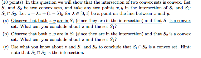 Solved (10 points) In this question we will show that the | Chegg.com