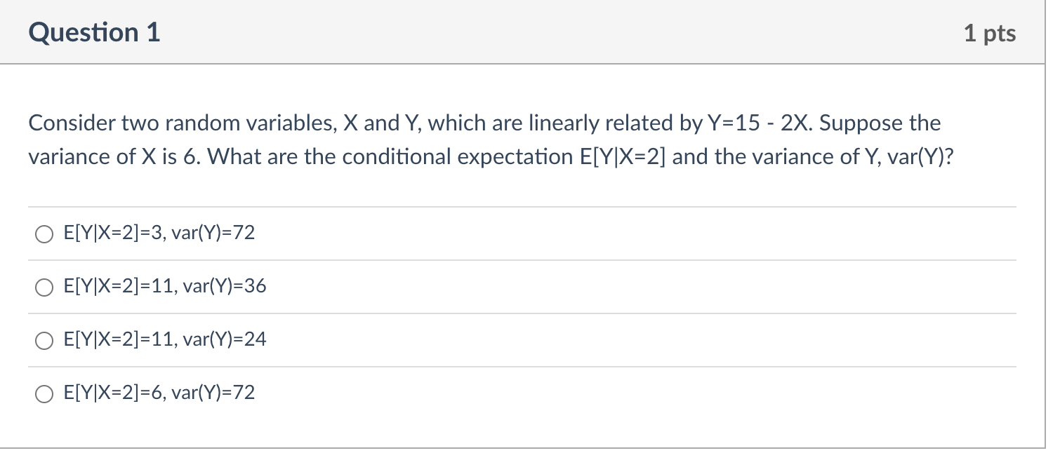 Solved Consider two random variables, X and Y, which are | Chegg.com