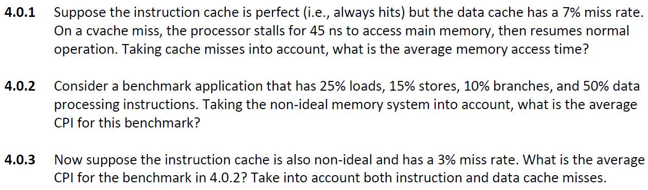 Solved You are building a computer with a hierarchical | Chegg.com