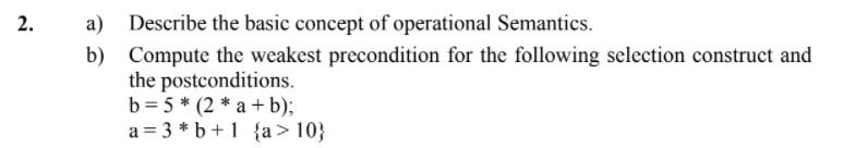 Solved 2. a) Describe the basic concept of operational | Chegg.com