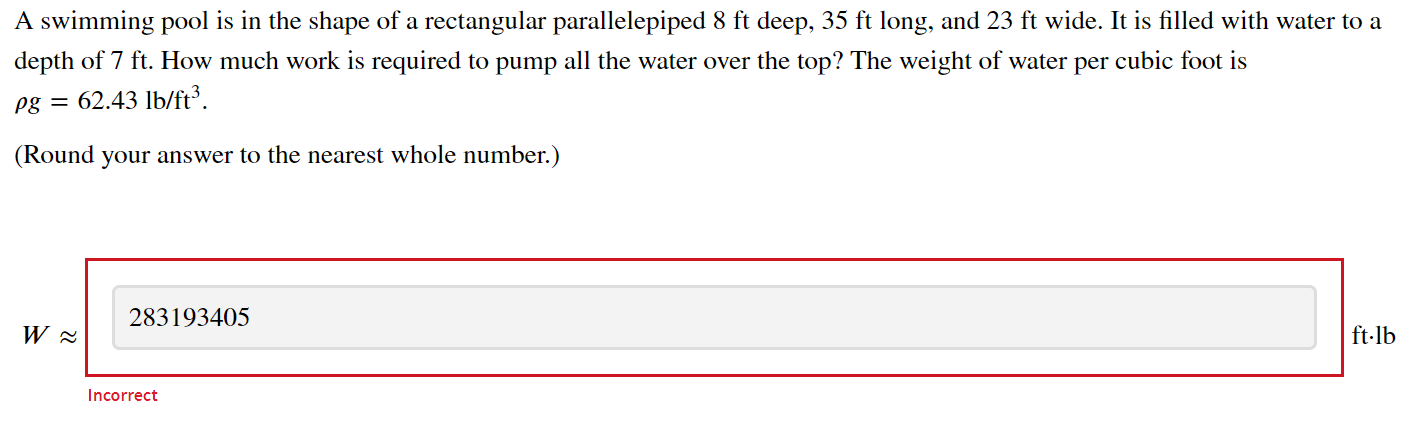 Solved A swimming pool is in the shape of a rectangular | Chegg.com