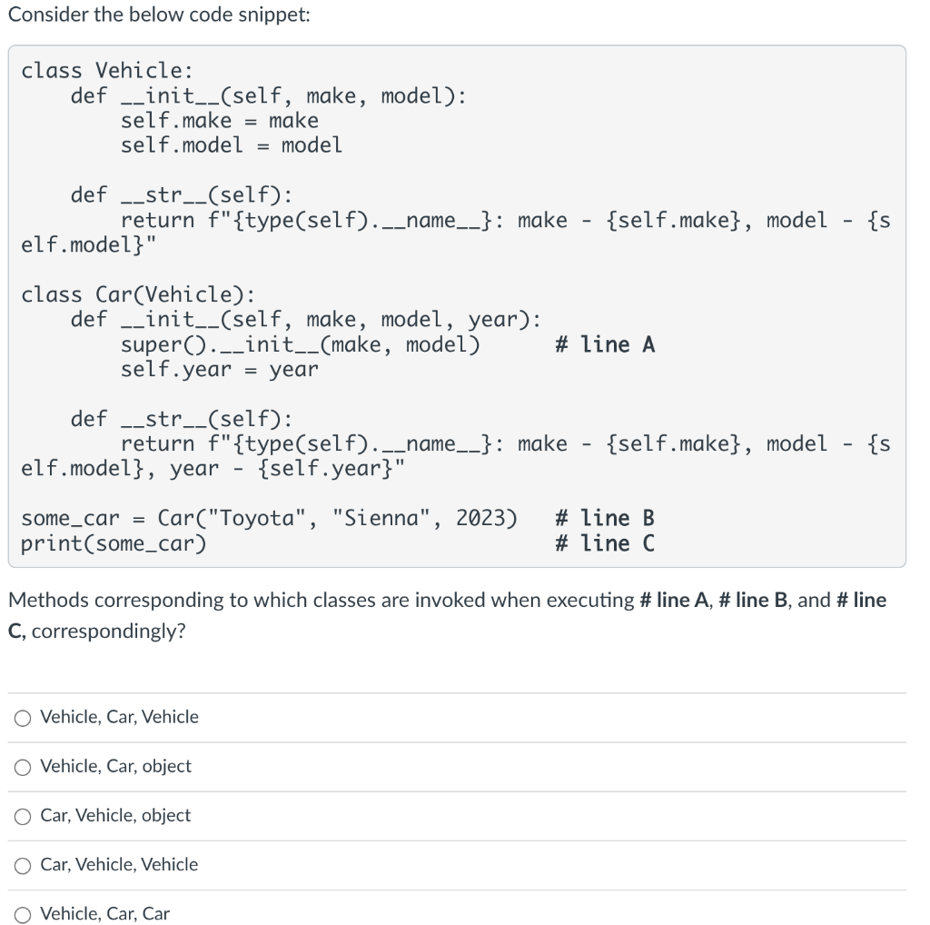 Solved Methods corresponding to which classes are invoked | Chegg.com
