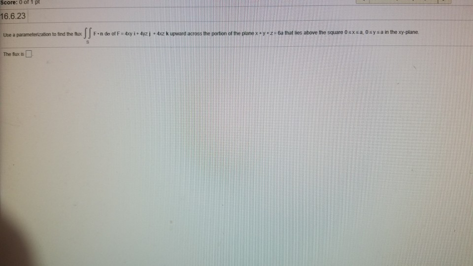 Solved Score. U of pl 16.6.23 Use a parameterization to find | Chegg.com