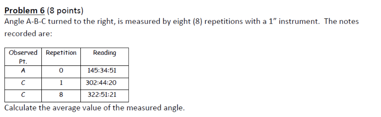 Solved Problem 6 (8 points) Angle A-B-C turned to the right, | Chegg.com