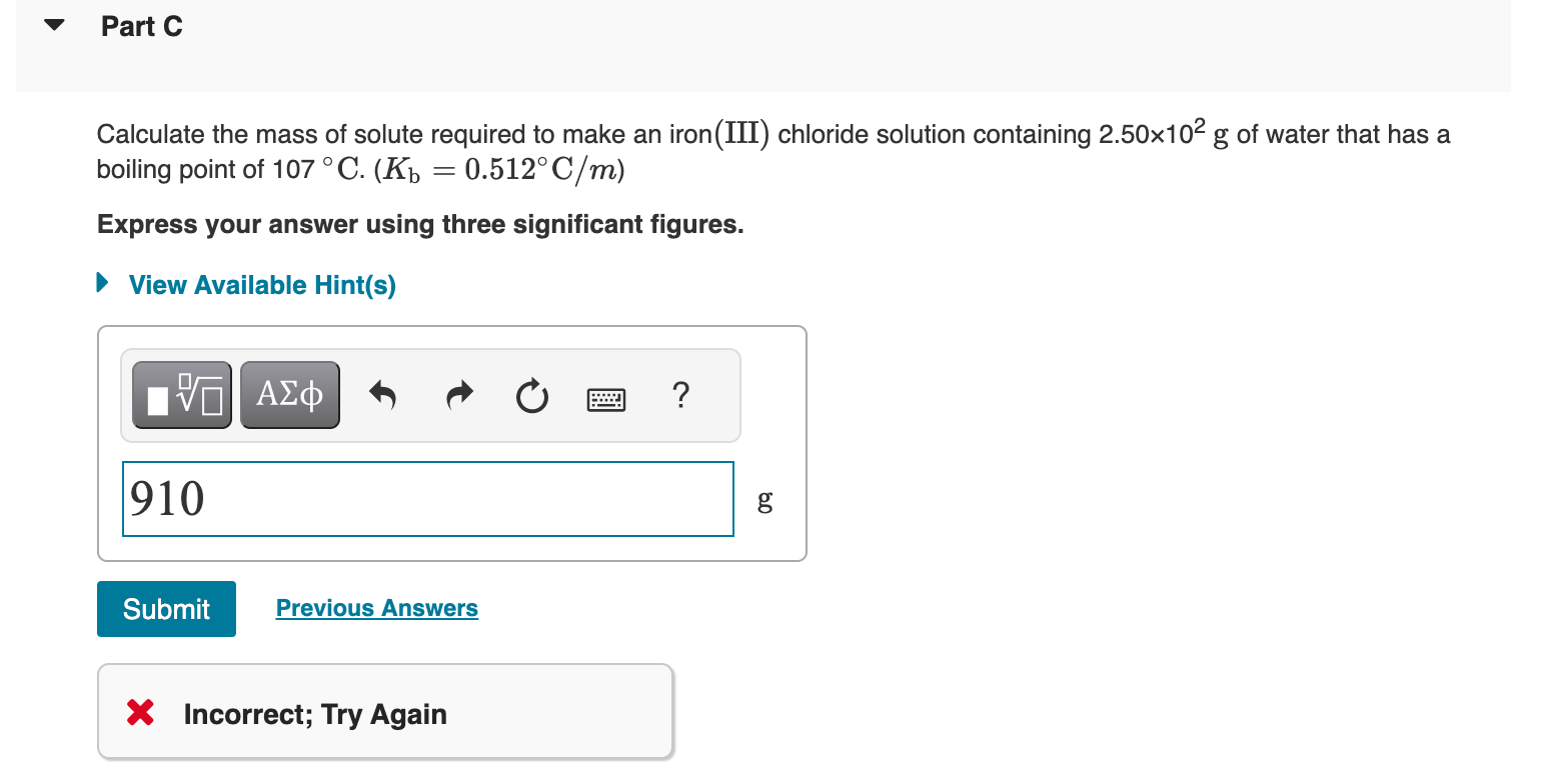 Solved Using the van't Hoff factors in the table below, | Chegg.com