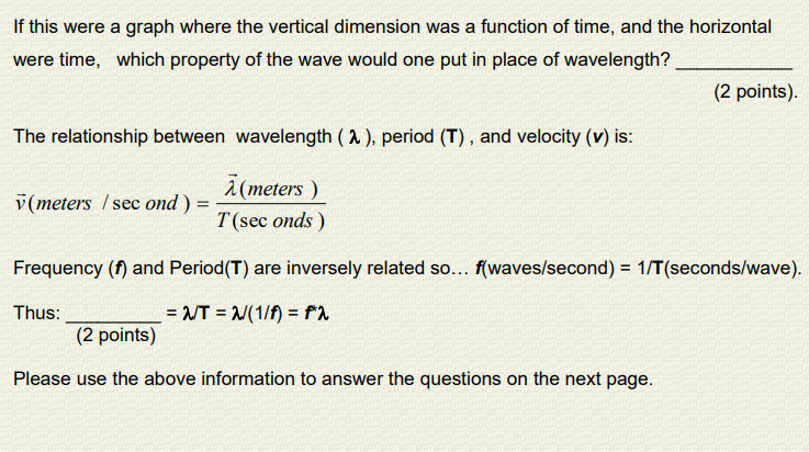 Solved 1. [10 points total] Waves have the following | Chegg.com