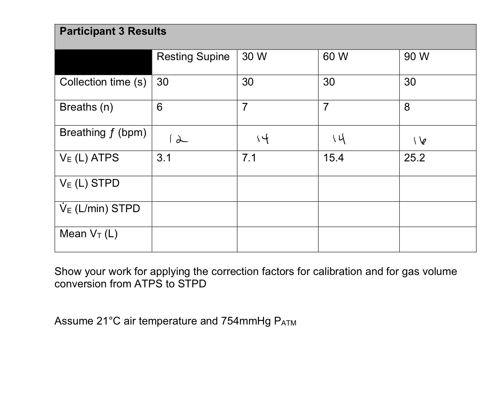 Solved Fill in the blanks with given values. Please show me | Chegg.com