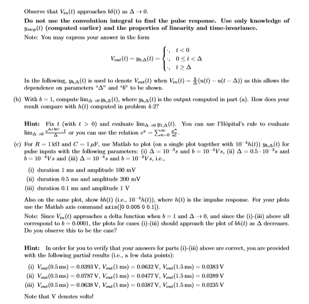 Solved Compute the Impulse Response of the RC Circuit by | Chegg.com Solved Compute the Impulse Response of the RC Circuit by | Chegg.com