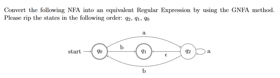Solved Convert the following NFA into an equivalent Regular | Chegg.com