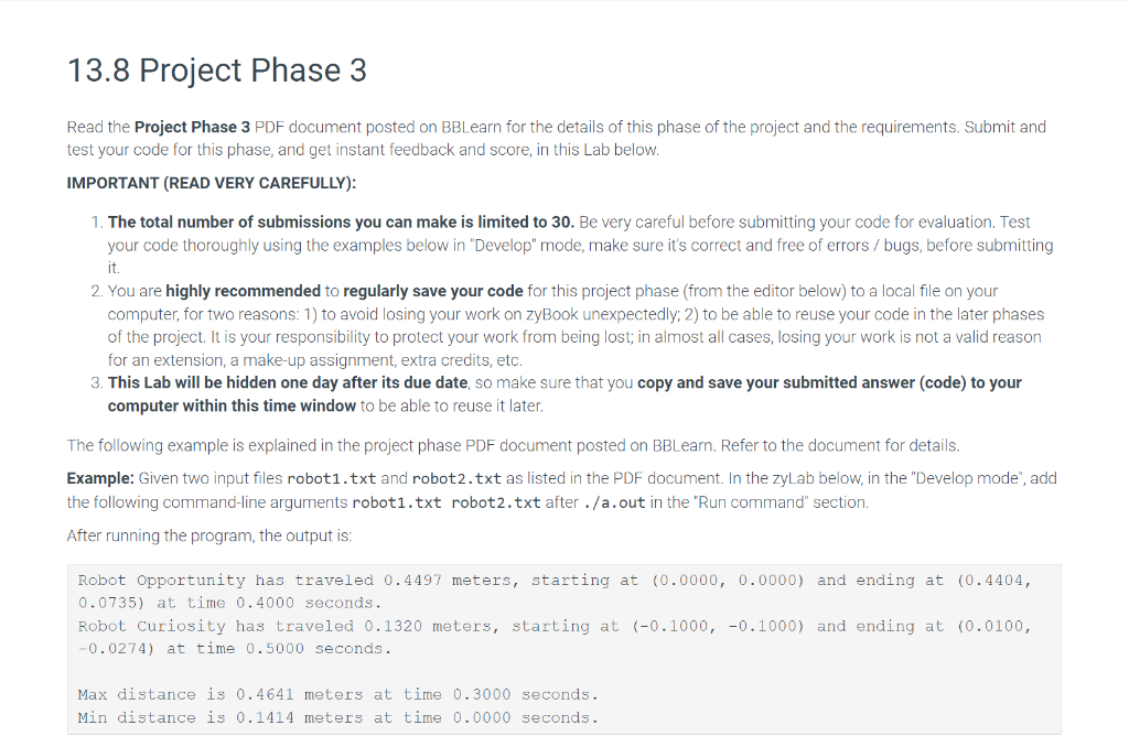 Read the Project Phase 3 PDF document posted on | Chegg.com