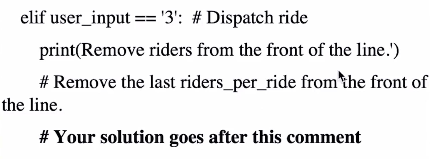 Solved 5. The following (unfinished) program is for a | Chegg.com