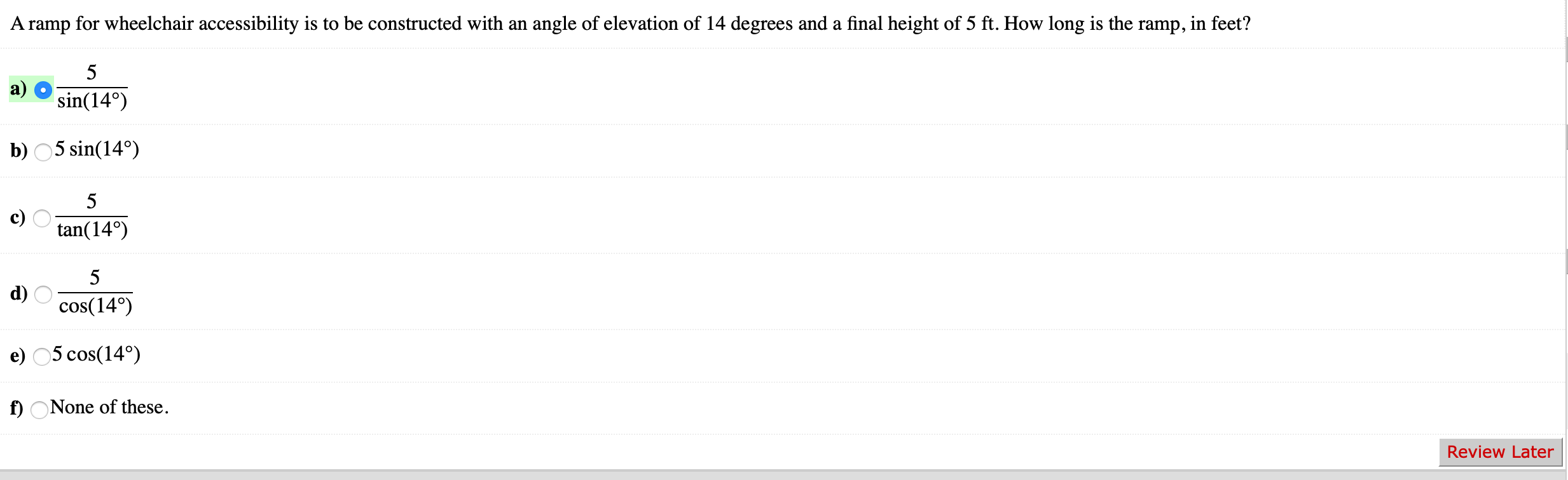 Solved A ramp for wheelchair accessibility is to be | Chegg.com