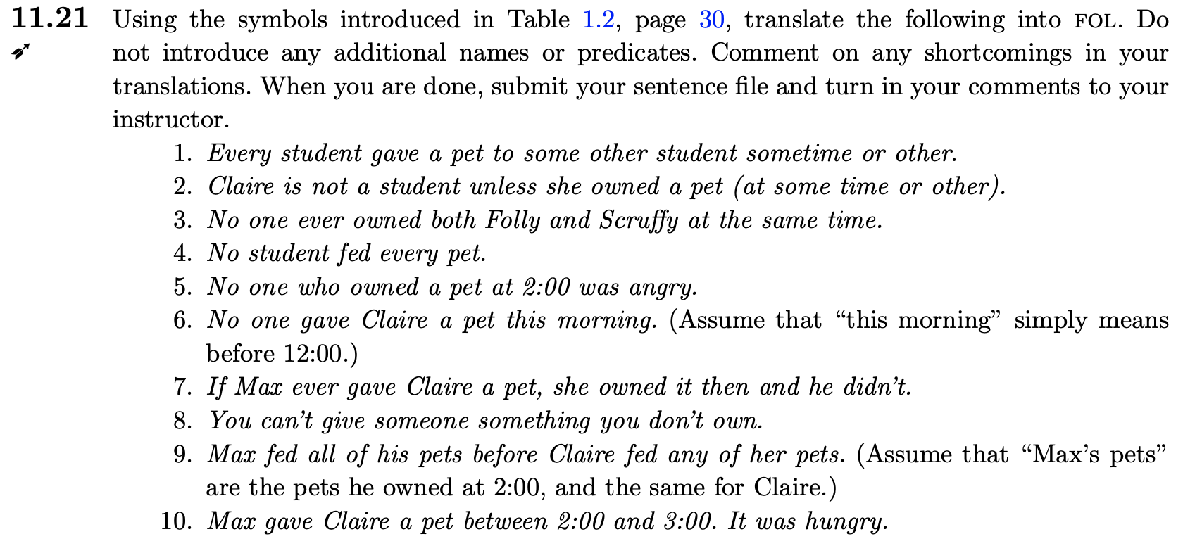 .21 Using the symbols introduced in Table 1.2, page | Chegg.com