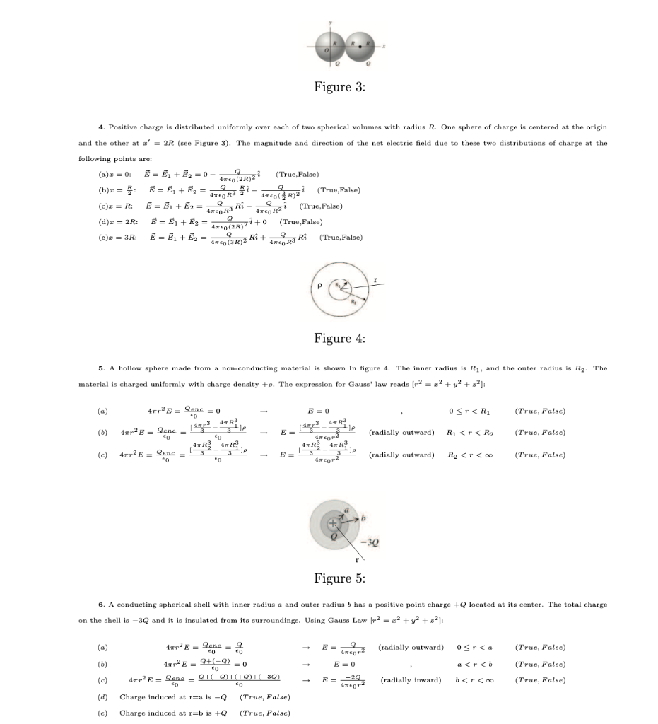 Solved Figure 3: Q 4. Positive charge is distributed | Chegg.com