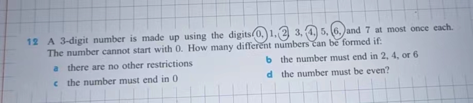 Solved 12 A 3-digit number is made up using the digits | Chegg.com