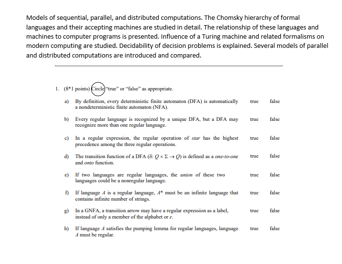 Solved Models of sequential, parallel, and distributed | Chegg.com