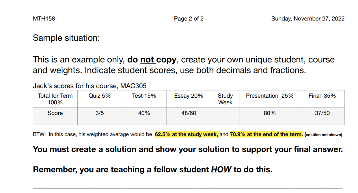 Solved Assignment #2 Teach a fellow student how to calculate | Chegg.com