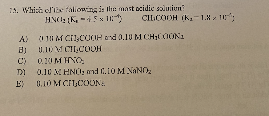 Solved Which of the following is the most acidic | Chegg.com