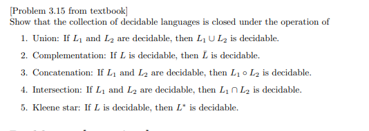 Solved [Problem 3.15 from textbook] Show that the collection | Chegg.com