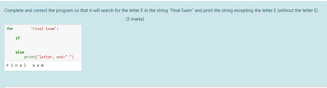 Solved Complete and correct the program so that it will | Chegg.com