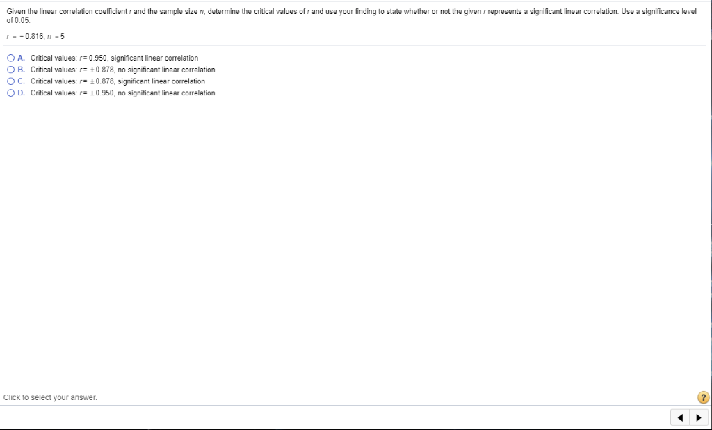 Solved Given the linear correlation coefficient r and the | Chegg.com