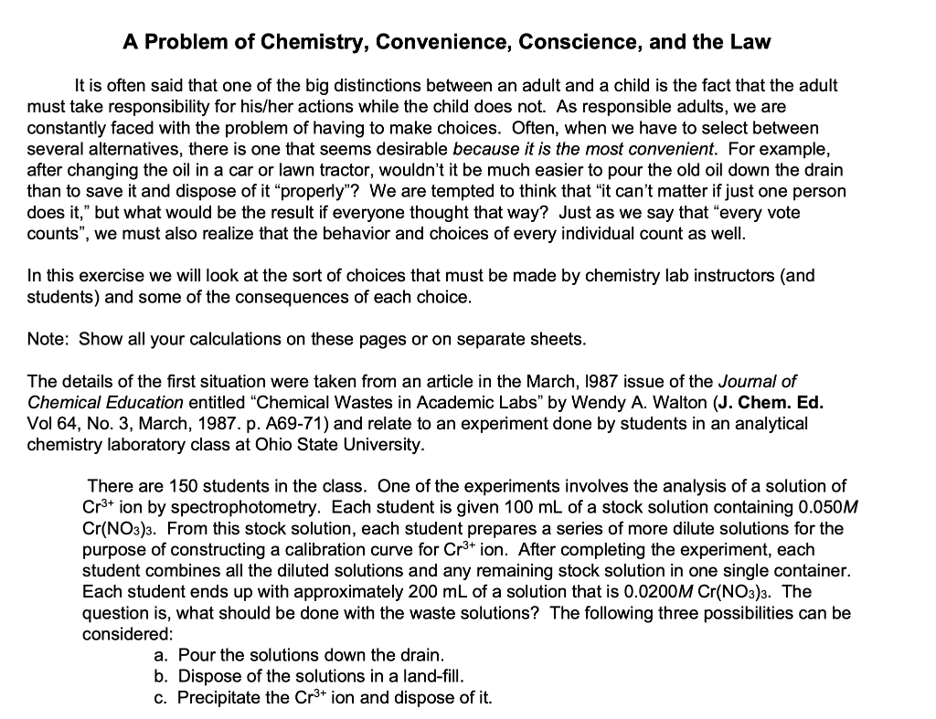 Solved Hi I could use some help to solve this chemistry | Chegg.com