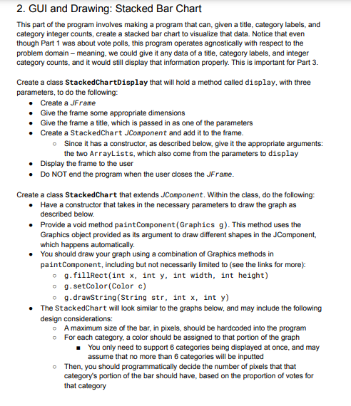 1. GUI, Event Handling, and Interfaces: Poll Tracking | Chegg.com