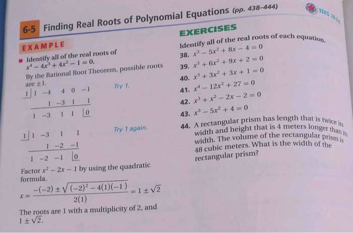 Solved I am having trouble solving for the roots for problem | Chegg.com