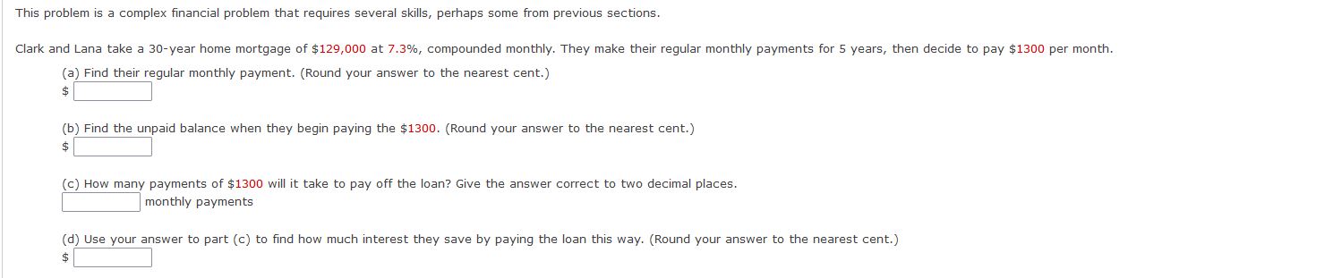 Solved This problem is a complex financial problem that | Chegg.com