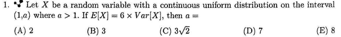 Solved 1 Let X Be A Random Variable With A Continuous 3865