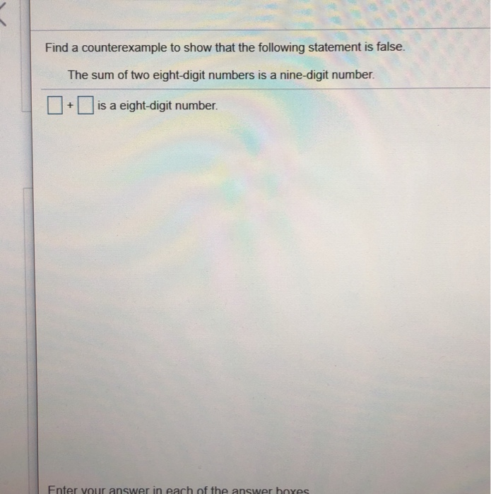 Solved Find A Counterexample To Show That The Following 