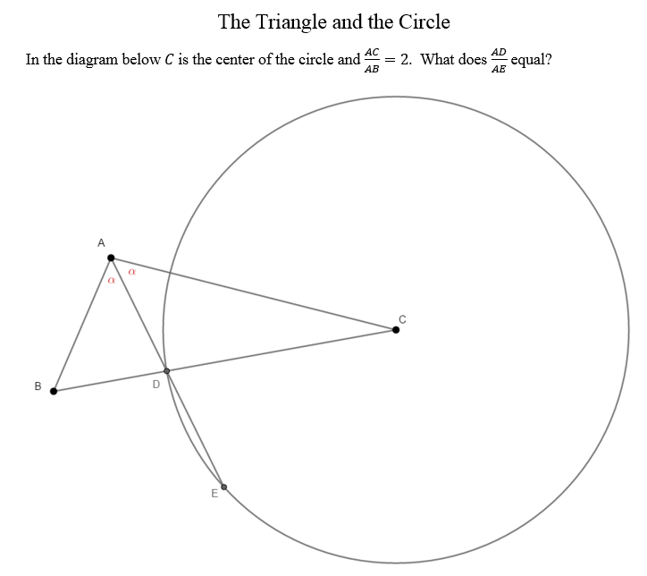Solved The Triangle and the Circle In the diagram below C is | Chegg.com