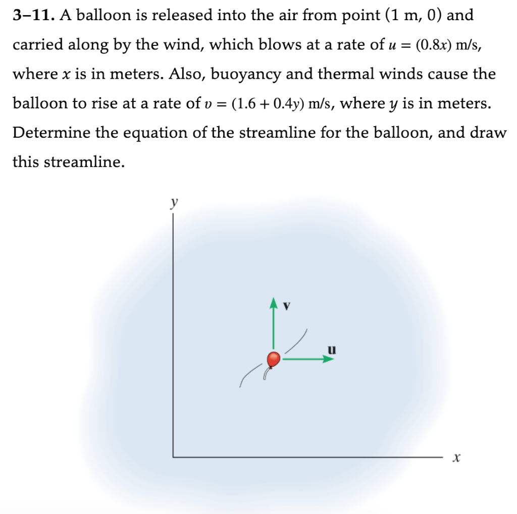 Solved 3-11. A balloon is released into the air from point | Chegg.com