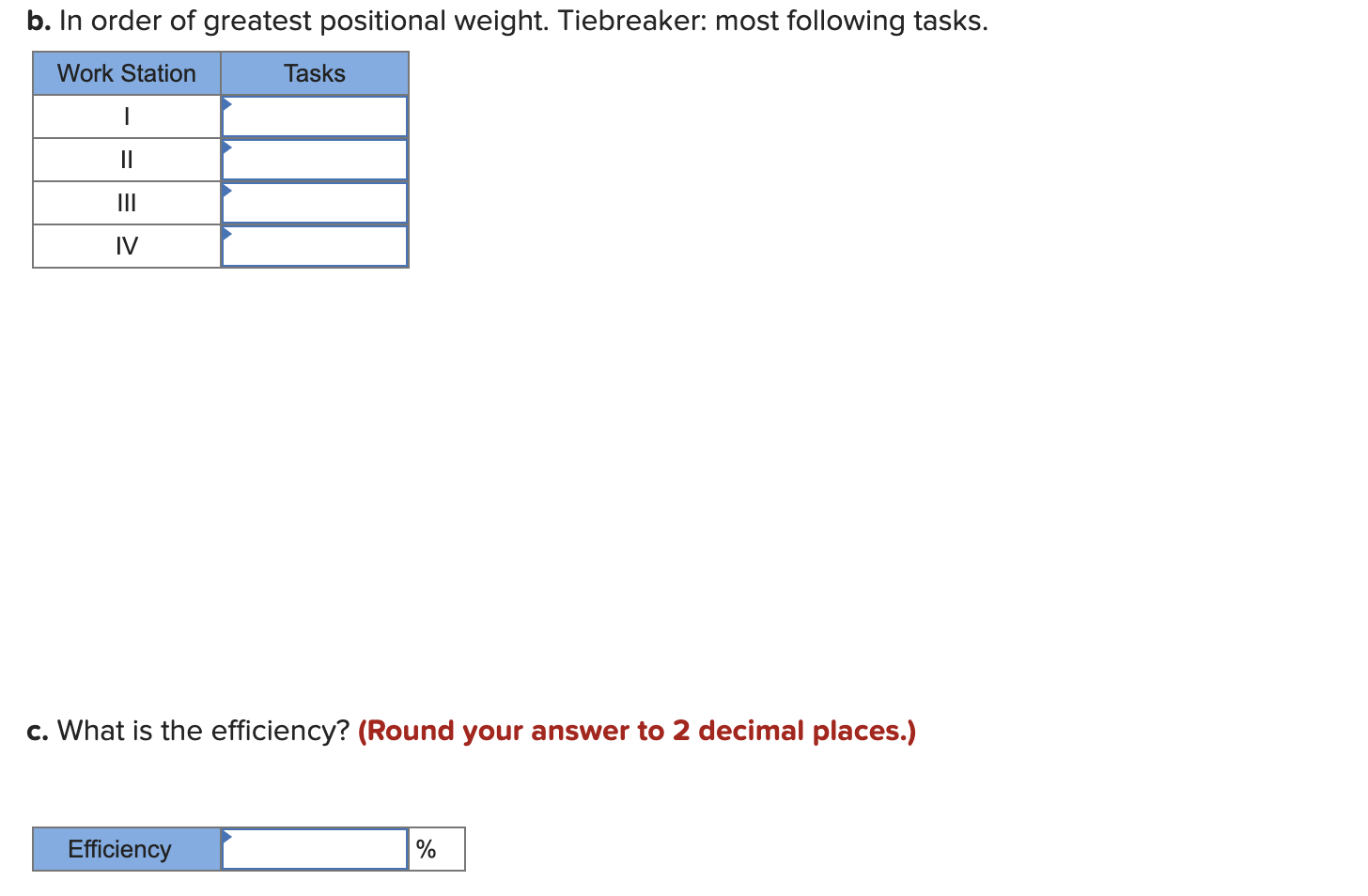 Solved A manager wants to assign tasks to workstations as | Chegg.com
