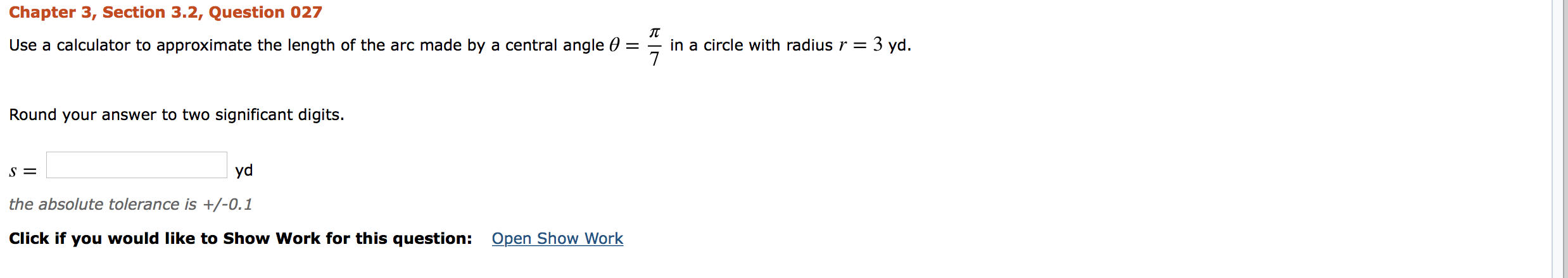 Solved Chapter 3, Section 3.2, Question 027 Use a calculator | Chegg.com